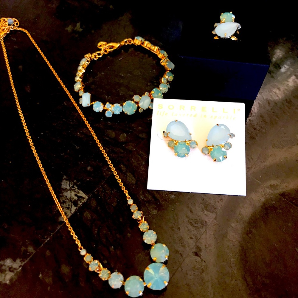 Sorrelli Mint Green Complete Set. Pacific Opal - Gem